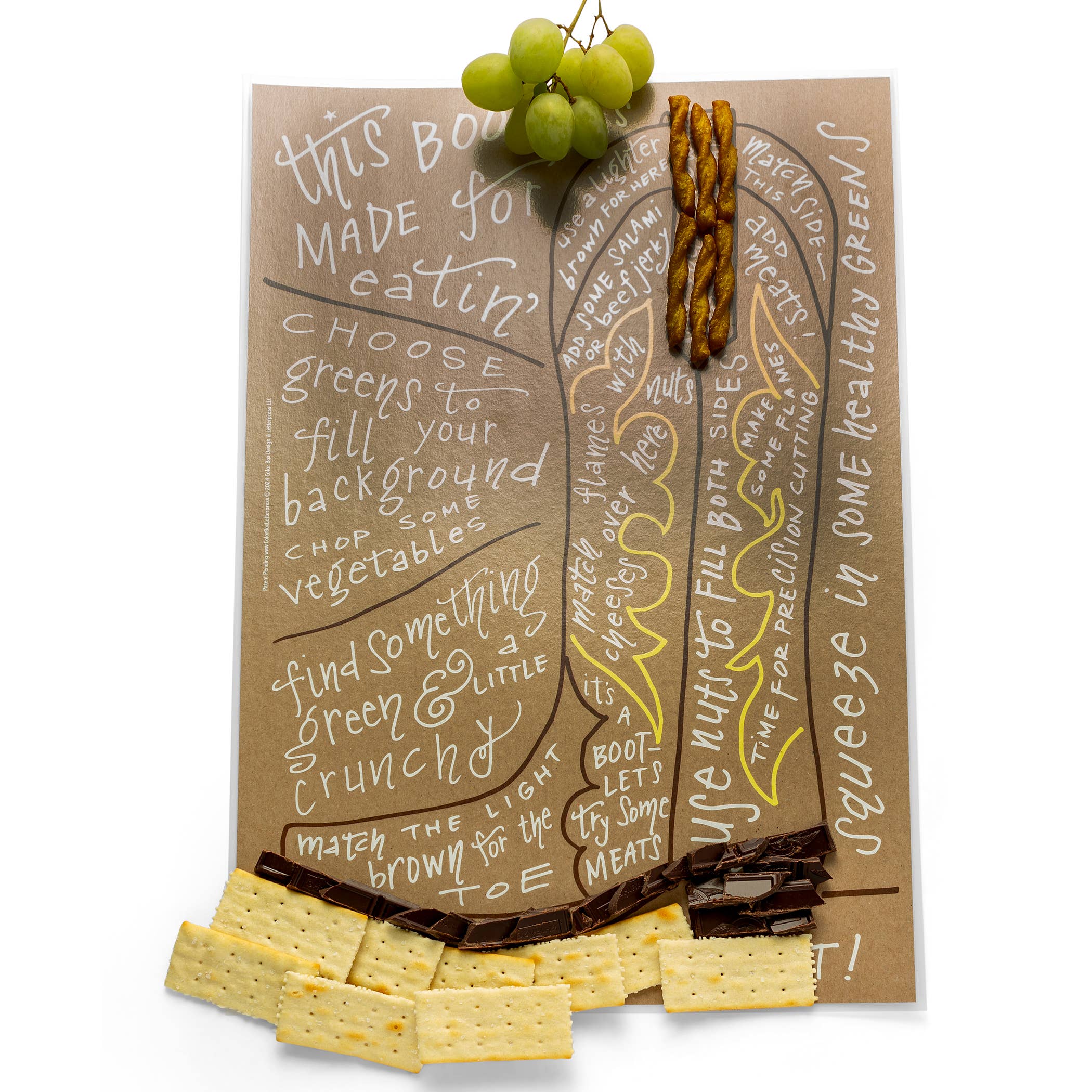 Color Box Design & Letterpress - Charcuterie Cheat Sheet | Boot | Ah ...
